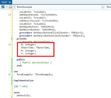 code refactoring in delphi