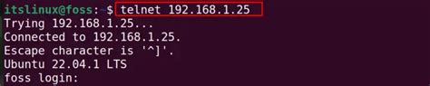 install and use telnet on ubuntu 22 04 its linux foss
