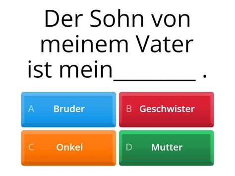 Das Ist Meine Familie Quiz