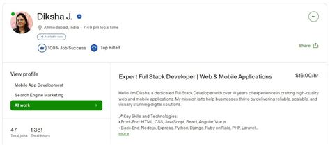 Diksha Joshi On Linkedin Upwork Upwork Upwork Toprated Freelancer
