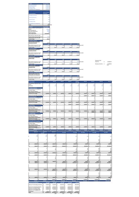 Financial Statements And Valuation For Planning Sample Pentagram Business Plan In Excel Bp Xl