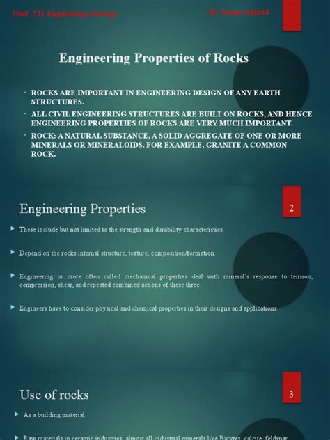 Engineering Properties Of Rocks Pdf Deformation Engineering Strength Of Materials