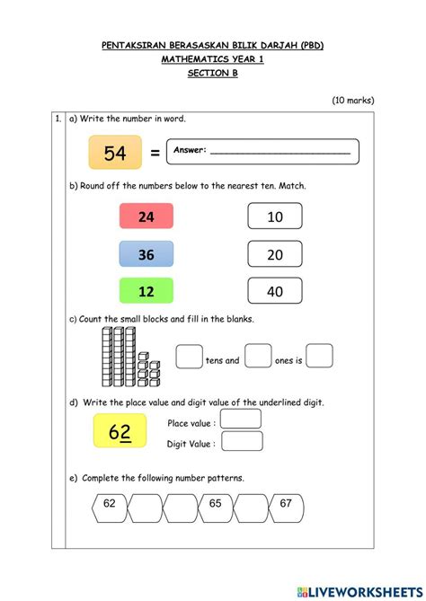 1506505 Year 1 Mathematics Hazwany Abdul Karim