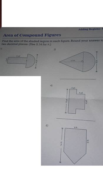 Answered Find The Area Of The Shaded Region In Each Figure Round Your Answe Two Decimal Places