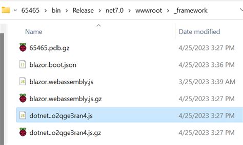 Blazor Net7 Dotnetjs File Name Is Missing Version Info · Issue 30802 · Dotnetsdk · Github