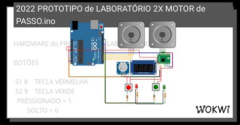 2x Motor De Passo Atividade 2 23 Nov 2022 Wokwi Esp32 Stm32 Arduino Simulator