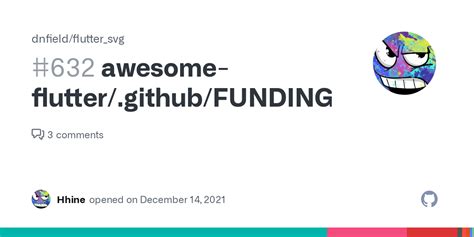 Awesome Flutter Github FUNDING Yml Issue Dnfield Flutter Svg GitHub