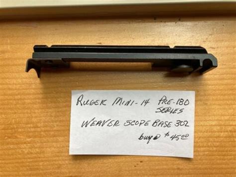 Ruger Mini 14 Scope Mount Weaver Brand Ebay
