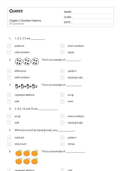 50 Number Patterns Worksheets For 2nd Grade On Quizizz Free And Printable