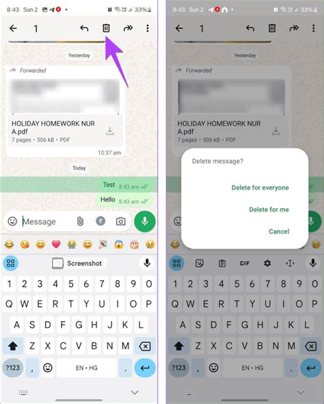 چگونه پیام های واتساپ را حذف کنیم؟ نحوه حذف دو طرفه پیام های واتس اپ استور 69