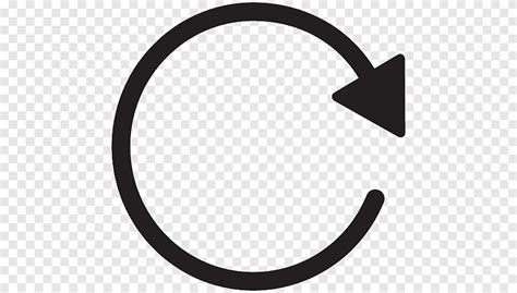 Clockwise Rotation Computer Icons Circle Circle Monochrome Shape Png