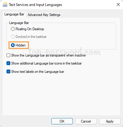 How To Remove The ENG US Language Bar From Windows Taskbar Password Recovery