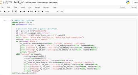 GitHub Karunakc Book Recommendation System A Book Recommendation System That Generates Book