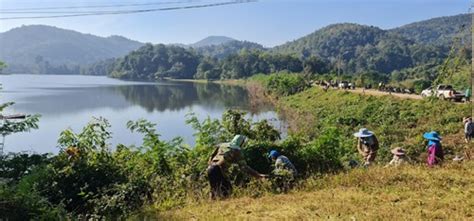 วันพฤหัสบดีที่ 5 มกราคม พ ศ 2566 กปภ สาขาลำพูน ร่วมกิจกรรมจิตอาสาพัฒนาอ่างสบเส้า ต ทาสบเส้า อ