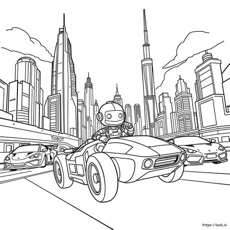 Tobot Speed Para Colorir