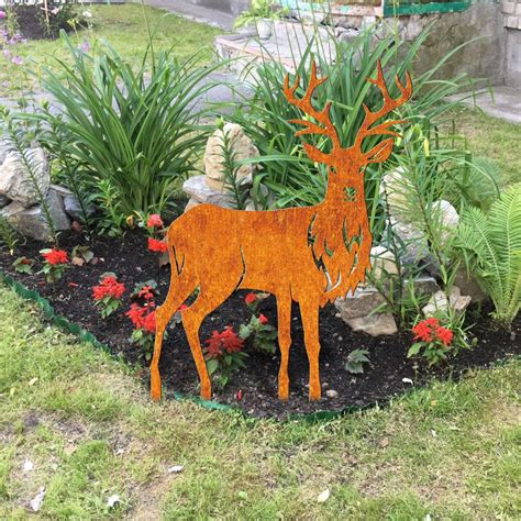 witch shadow casters halloween witch yard stake garden metal etsy