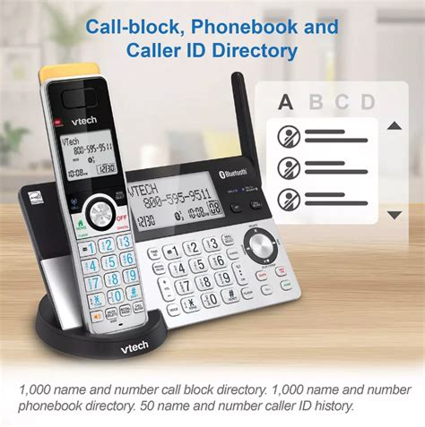 Vtech 5 Handset Cordless Phone With Super Long Range Bluetooth Connec Openbax