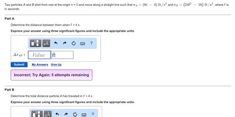 solved two particles a and b start from rest at the origin
