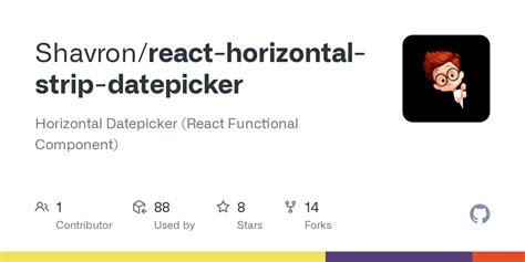GitHub Shavron React Horizontal Strip Datepicker Horizontal Datepicker React Functional