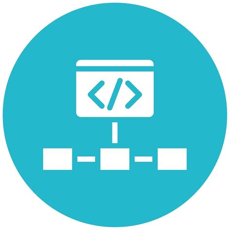 코드 프레임워크 아이콘 프리미엄 벡터