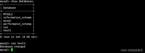 Mysql中数据库的简单操作 Csdn博客