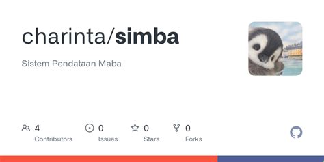 github charinta simba sistem pendataan maba