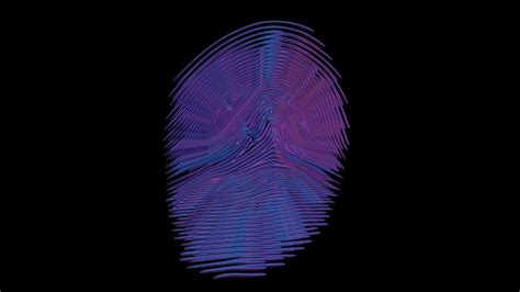 Premium Photo Minimalist Fingerprint Outline Against A Colorful Background