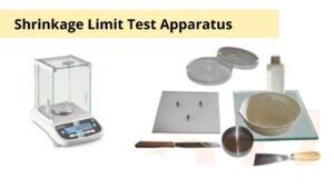 Shrinkage Limit Test For Soil Apparatus Procedure Uses