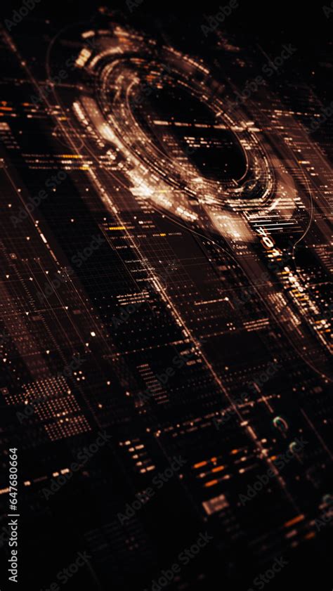 Vertical Format Advanced Data Matrix Simulation With A Dynamic And Immersive Display Of