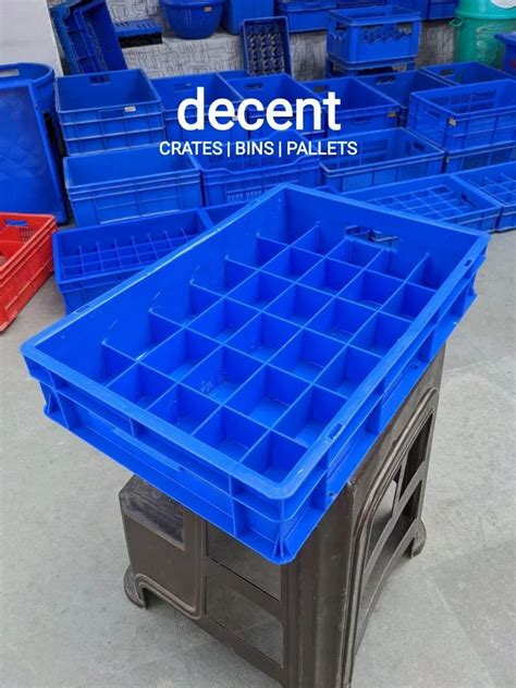 Blue Crockery Crates Outer Dimension Lxwxh 600x 400x 120 Mm At