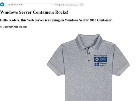 Why Windows Server Containers And Why You Need To Look At Containers Hands On CHARBEL NEMNOM