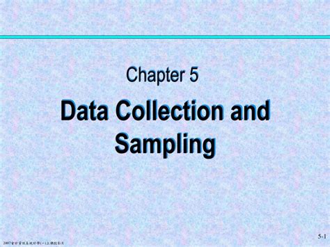 PPT Data Collection And Sampling PowerPoint Presentation Free Download ID