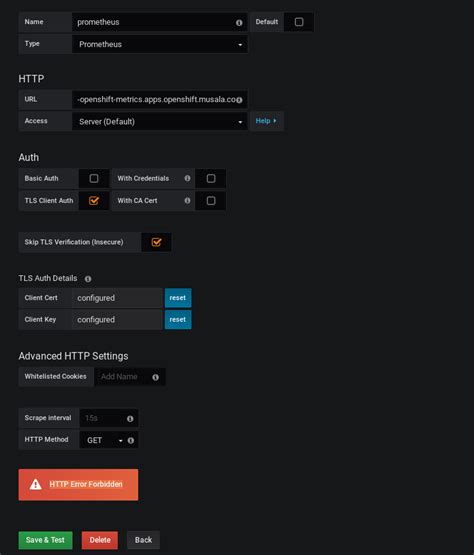 cannot connect prometheus to grafana in openshift · issue 9 · mrsiano