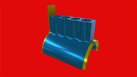 4 Cylinder Engine Block 3d Model By Fasteng [3f33528] Sketchfab