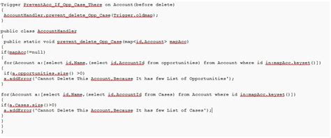 Trigger Scenario For Deleting Account In Salesforce Deepa Js Posted On The Topic Linkedin