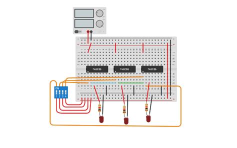 Circuit Design Binary To Gray Code Converter Tinkercad