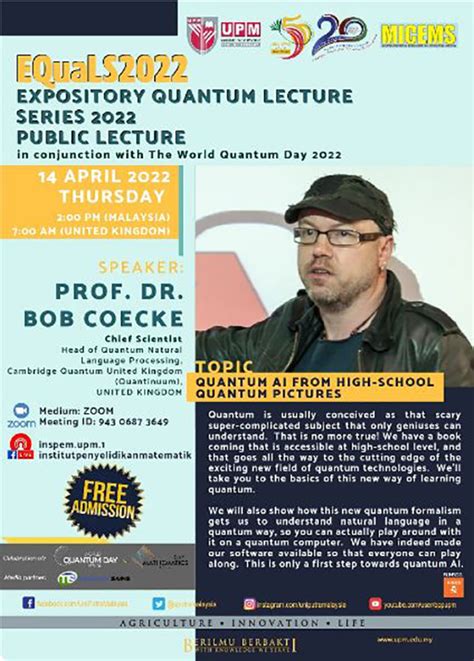Expository Quantum Lecture Series 2022 Equals2022 Public Lecture World Quantum Day