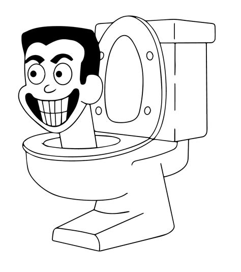 Original G Man Skibidi Toilet Coloring Page Download Print Or Color