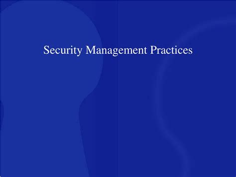 PPT Security Management Practices PowerPoint Presentation Free Download ID 8728342