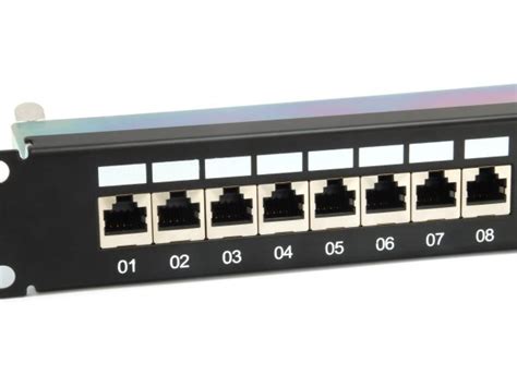 Equip Equip 24 Port Cat 6A Shielded Patch Panel