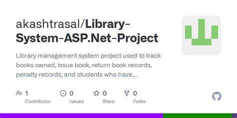 Github Akashtrasallibrary System Aspnet Project Library Management