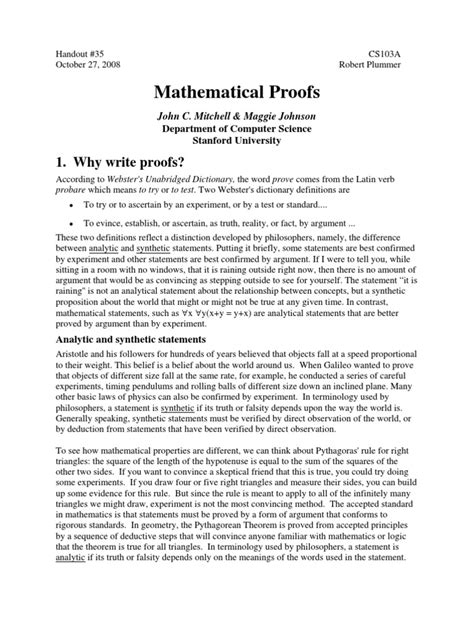 35 mathematical proofs pdf mathematical proof teaching mathematics