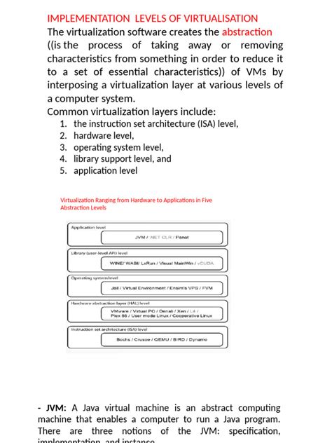 implementation levels of virtualisation pdf virtual machine operating system