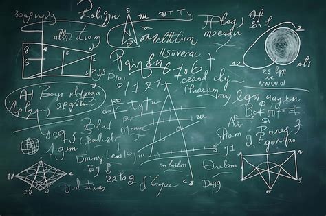 premium photo intricate scientific chalkboard with a variety of