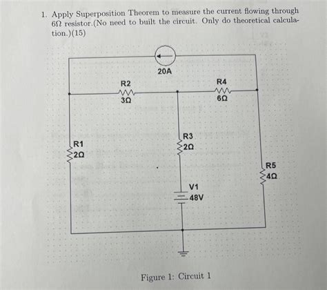 Solved Solve Asap 1 Apply Superposition Theorem To Measure The Current Course Hero