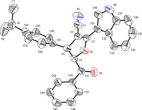 The Molecular Structure Of The Title Compound Showing Displacement