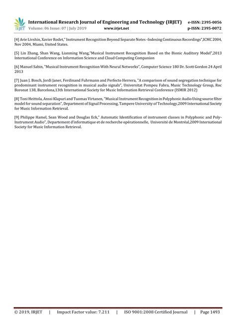 Irjet Implementing Musical Instrument Recognition Using Cnn And Svm Pdf