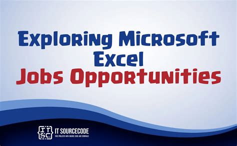 Exploring Microsoft Excel Jobs Opportunities