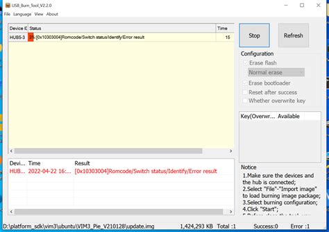 Failed To Burn Image To EMMC By USB Burning Tool VIM Khadas Community