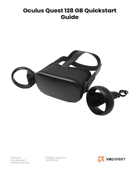 oculus quest 128 gb vr expert product guide pdf virtual reality mobile computers